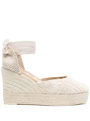 Manebí Yucatán Crochet Espadrilles - White