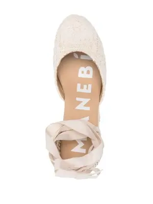 Manebí Yucatán Crochet Espadrilles - White