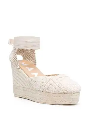 Manebí Yucatán Crochet Espadrilles - White
