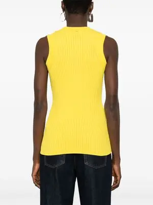 Sportmax Ribbed Knit Tank Top