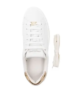 FERRAGAMO Platform Leather Sneakers