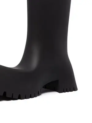 Balenciaga Trooper Rubber Boots - Black