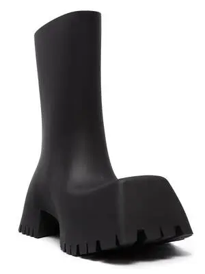Balenciaga Trooper Rubber Boots - Black