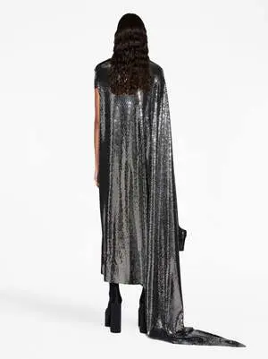 Balenciaga Metallic Effect Midi Gown