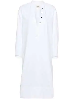 Khaite Brom Cotton Tunic Dress