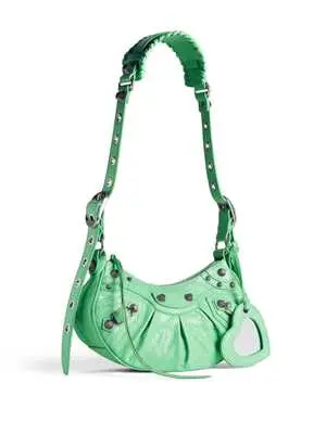 Balenciaga Le Cagole Xs Leather Shoulder Bag - Green