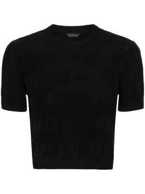 Balenciaga Allover Logo Top