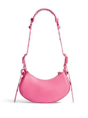 Balenciaga Le Cagole Xs Leather Shoulder Bag - Fuchsia