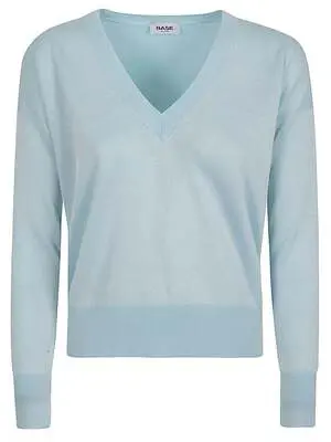 BASE Cotton-blend V-neck Pullover