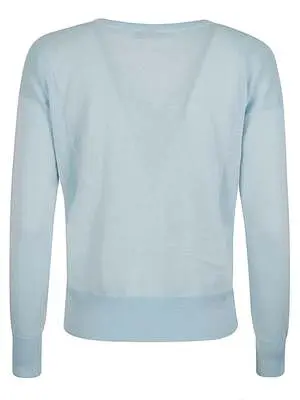 BASE Cotton-blend V-neck Pullover