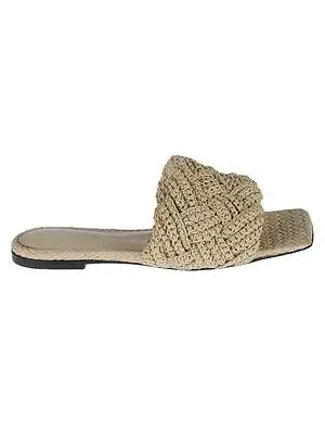Bottega Veneta Lido Leather Sandals - Beige