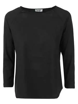 BASE Cotton Crewneck Sweater - Black