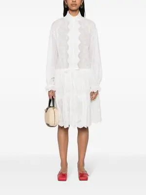 Ermanno Scervino Embroidered Shirt Dress