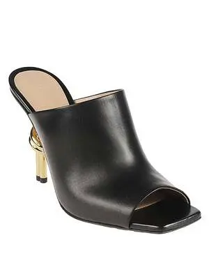 Bottega Veneta Knot Leather Mules - Black
