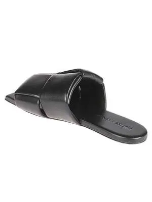 Bottega Veneta Patch Leather Flat Sandals