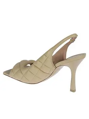 Bottega Veneta Padded Leather Slingback Sandals - Beige
