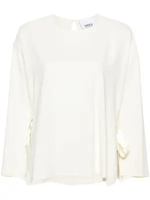 Erika Cavallini Cady Texture Blouse - White