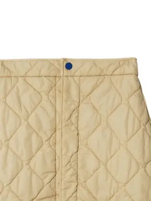 Burberry Quilted Nylon Skirt - White
