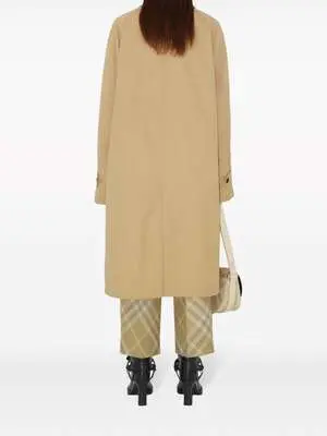 Burberry Checked Wool Trousers - Beige