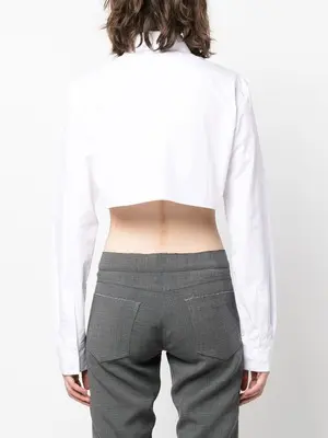 Coperni Cotton Cropped Shirt