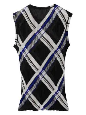 Burberry Check Silk Top