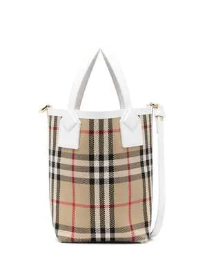 Burberry Vintage Check Mini Bucket Bag - Beige