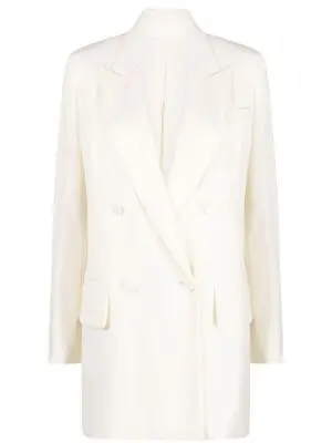 Max Mara Virgin Wool Blazer - White