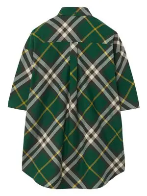 Burberry Check Motif Cotton Shirt