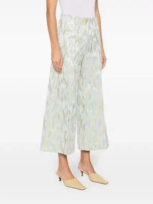 Erika Cavallini Printed Cropped Trousers