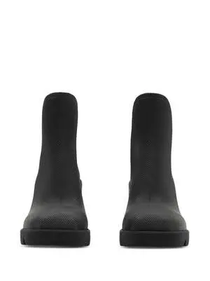 Burberry Marsh Rubber Ankle Boots - Black