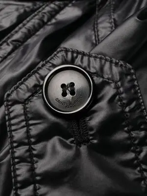 Saint Laurent Nylon Cloak Coat
