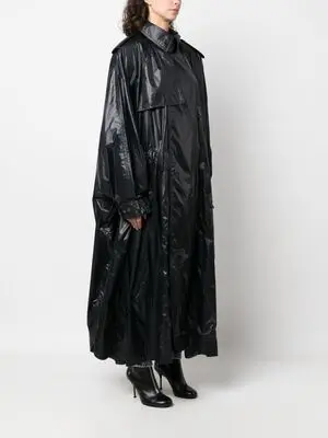 Saint Laurent Nylon Cloak Coat