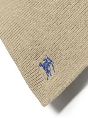 Burberry Wool And Cahmere Blend Ribbed Scarf