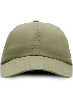 Burberry Ekd Logo Cotton Baseball Cap - Beige