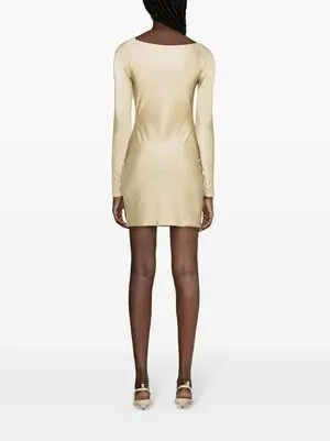 Coperni Twisted Cut-out Mini Dress - Beige