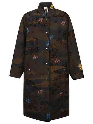 KONRAD Petra Camouflage Print Overcoat