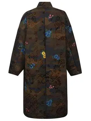 KONRAD Petra Camouflage Print Overcoat