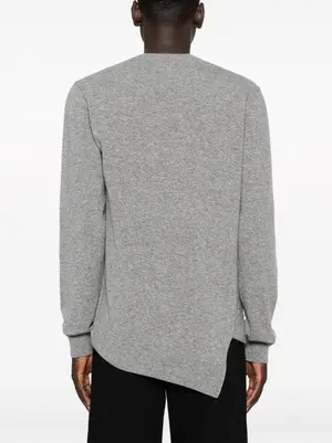 Comme Des Garçons X Lacoste Asymmetric Wool Jumper
