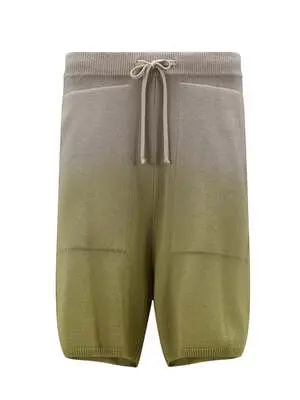 Moncler Gradient Effect Cashmere Shorts - Yellow