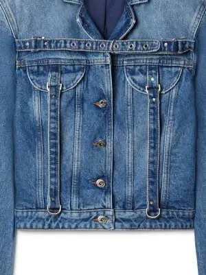 Off-White Cropped Denim Jacket