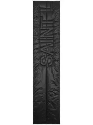 Saint Laurent Logo Padded Scarf - Black
