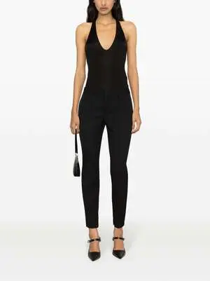 Saint Laurent Deep Neckline Jersey Top