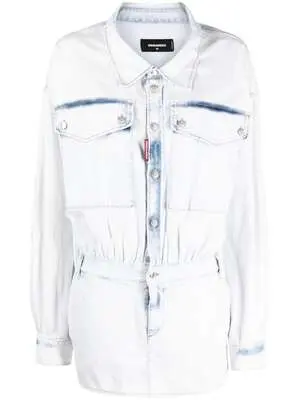 Dsquared2 Denim Mini Dress - Clear Blue
