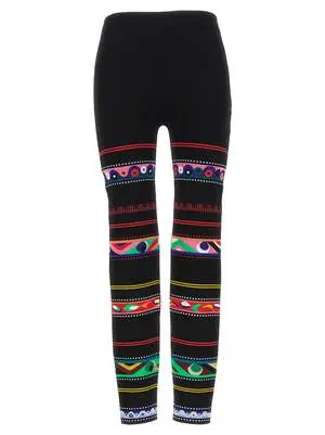 Emilio Pucci Jacquard Patterned Leggings - Multicolor