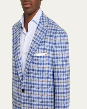 Kiton Graph Check Sport Coat