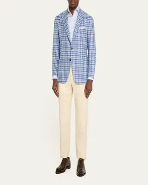 Kiton Graph Check Sport Coat