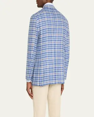Kiton Graph Check Sport Coat