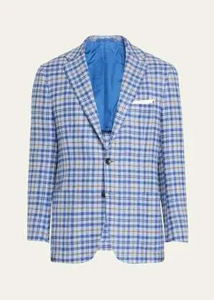 Kiton Graph Check Sport Coat