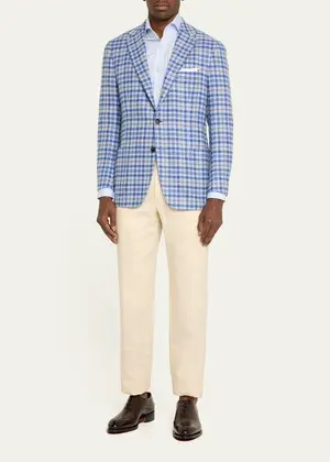 Kiton Graph Check Sport Coat