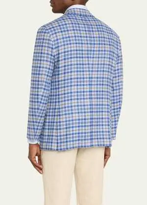Kiton Graph Check Sport Coat